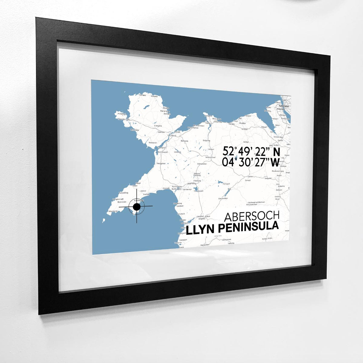 Abersoch Landmark Map Print - Map Art by SeaKisses