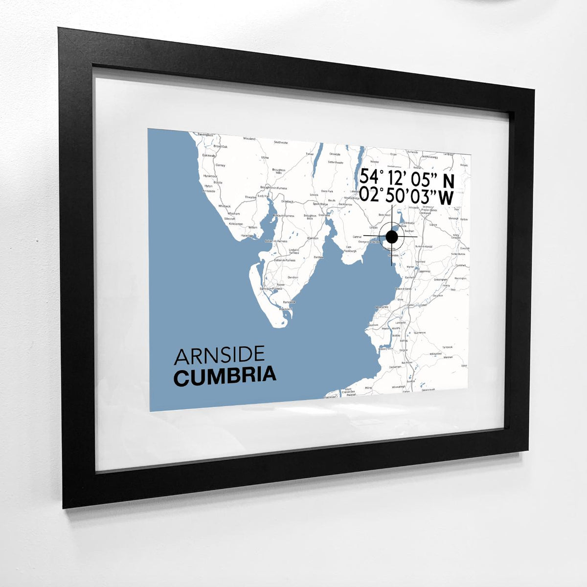 Arnside Landmark Map Print - Wall Art by SeaKisses