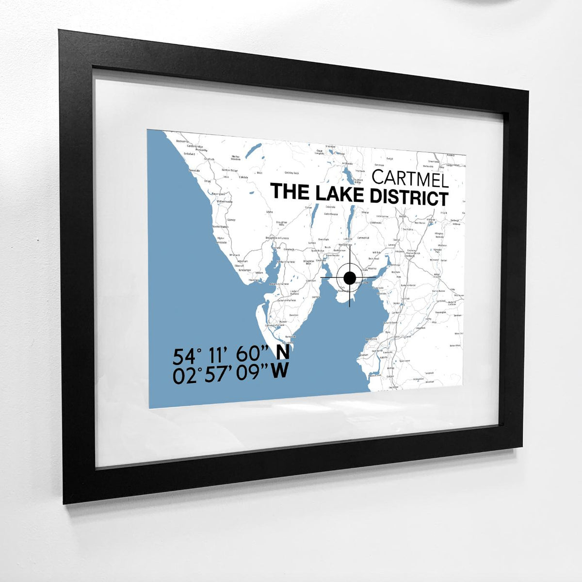 Cartmel Landmark Map Print - Wall Art by SeaKisses