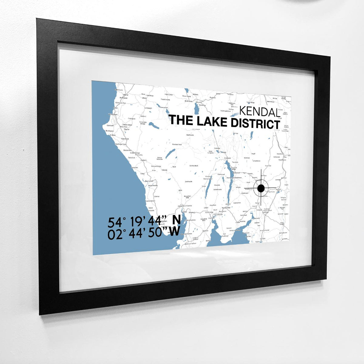 Kendal Landmark Map Print - Map Art by SeaKisses