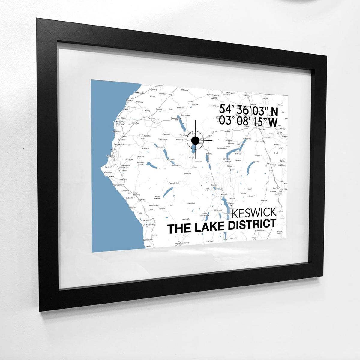 Keswick Landmark Map Print - Map Wall Art – SeaKisses