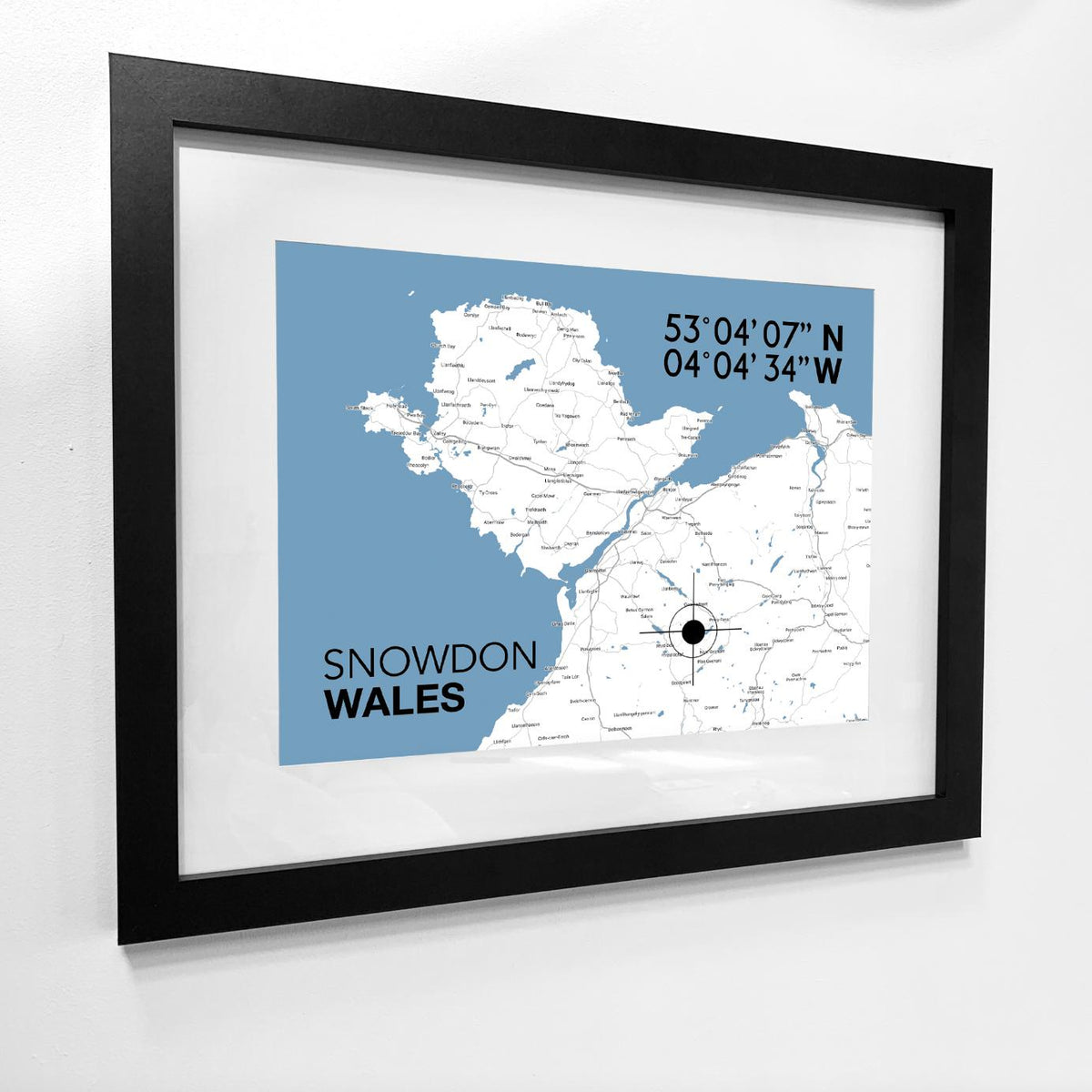 Snowdon Landmark Map Print - Map Art by SeaKisses