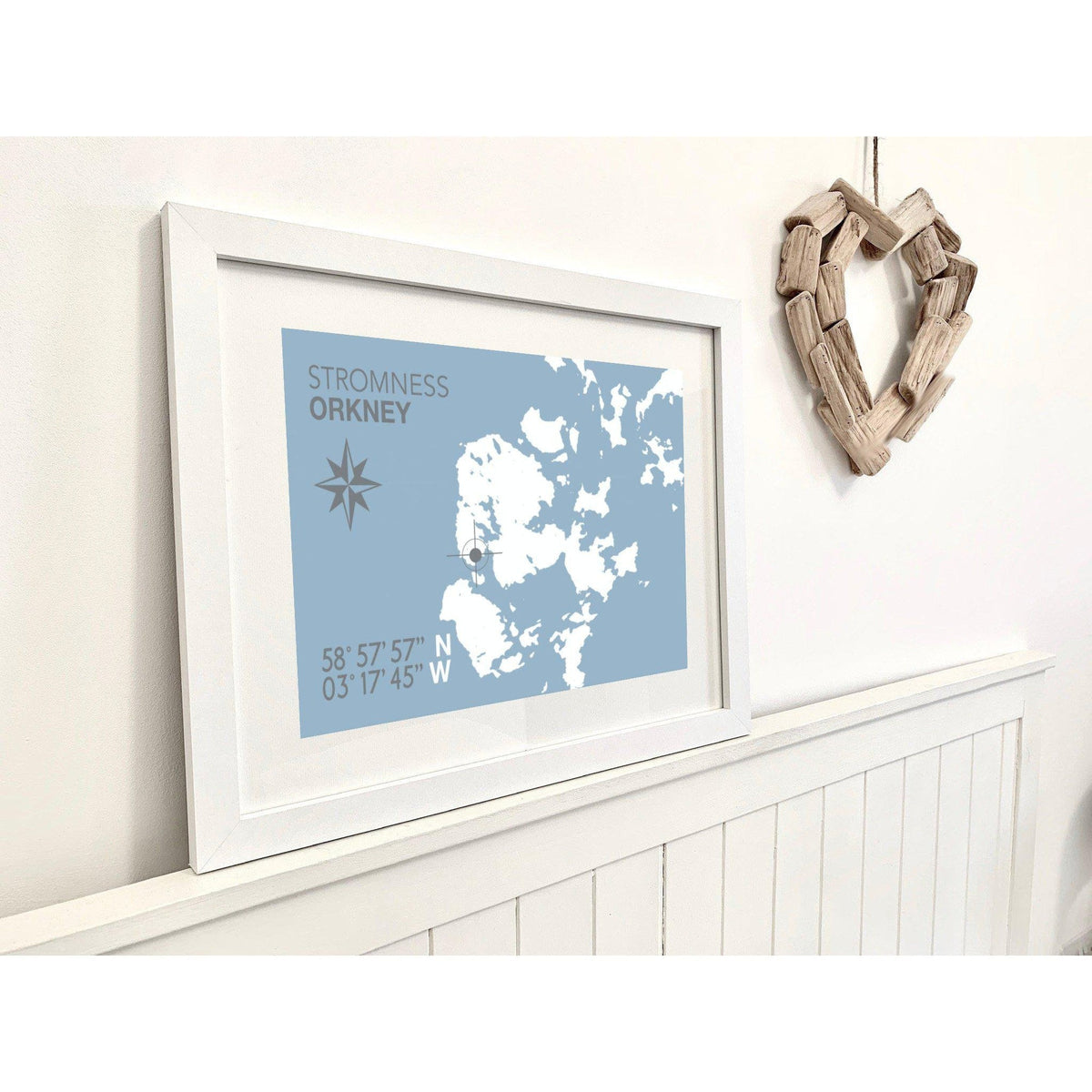 Stromness Map Travel Print- Coastal Map Art /Poster by SeaKisses