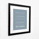 West Cornwall Typographic Travel Print- Coastal Wall Art /Poster by ...